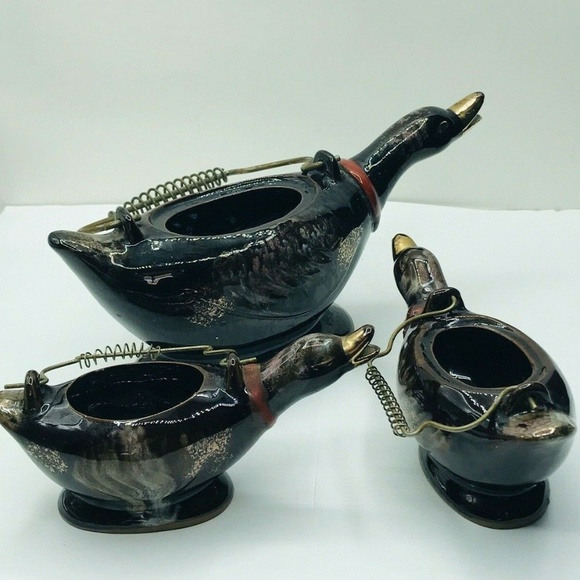 Dining | Vintages Japanese Tea Pots Ceramic Duck Redware | Poshmark
